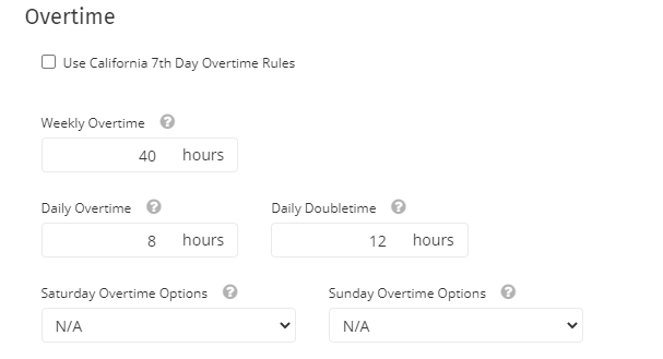 How To Setup Overtime Rules